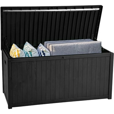 DWVO Outdoor Storage Deck Box Backyard Patio Big Container Box ...