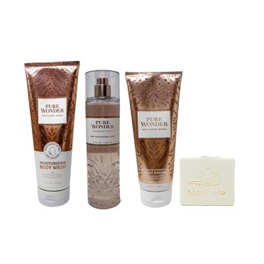 Bath & Body Works Pure Wonder - Gift Bag Set - Fine Fragrance Mist ...