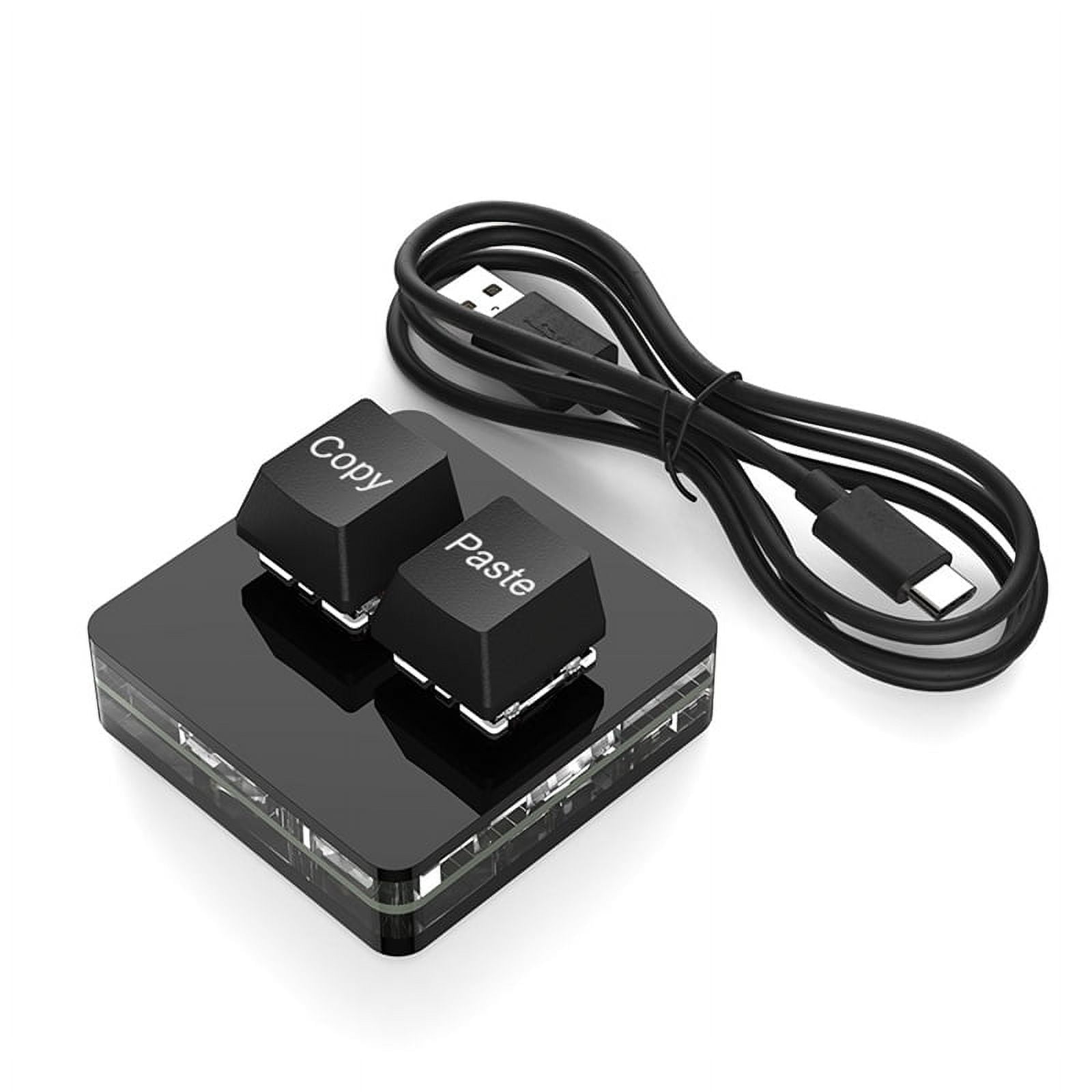 Miniteclado personalizado de 2 teclas RGB con macro, teclado OSU ...