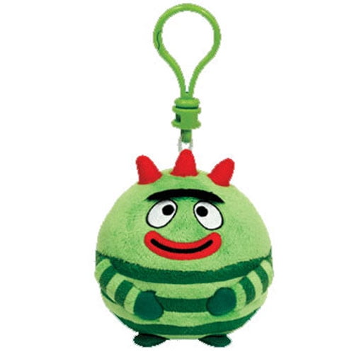 TY Beanie Ballz - BROBEE (Yo Gabba Gabba)(Plastic Key Clip - 2.5 inch ...