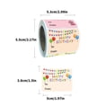 300Pcs Birthday Name Label 50x38mm Adhesive Wrapping Label Birthday ...
