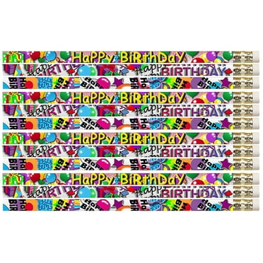 Happy Birthday Pencils, 2 Dz. - Stationery - 24 Pieces - Walmart.com