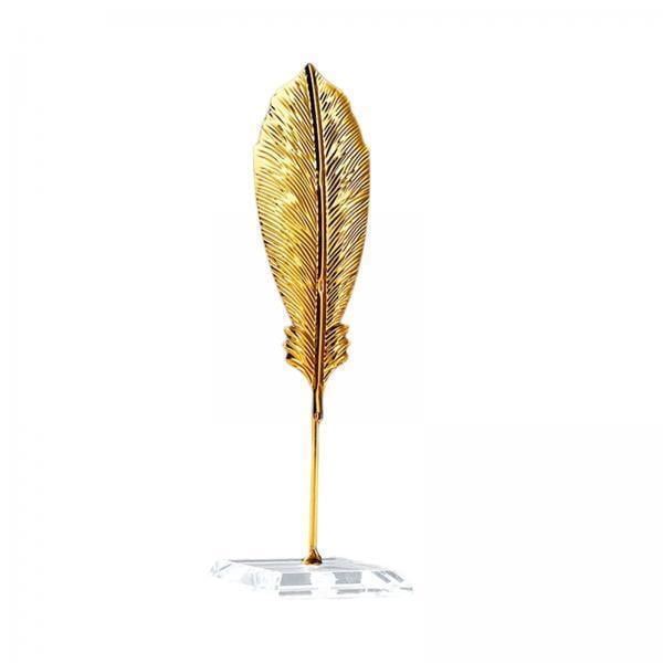 GROWTH TANK 5xMetal Leaf Statue Leaf Shaped Figurine Leaf Sculpture for ...