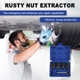 Lug Nut Remover Tool, 6 Piece Extractor Set 1/2 Inch Drive, Locking ...