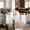 4 Pcs Braided Curtain Tiebacks Boho Flexible Rope Drapes Holder Braided ...
