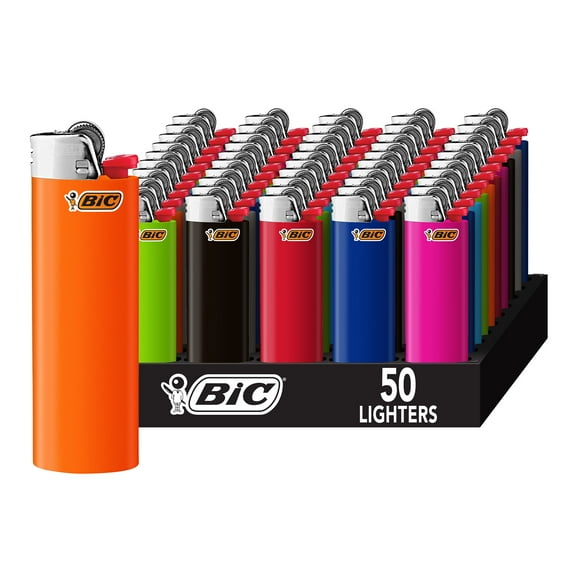 BIC Classic Lighters, Full-Size, Pocket, Assorted Colors, 50-Pack ...