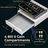 13" Manual Push Open Cash Register Drawer for Point of Sale (POS ...