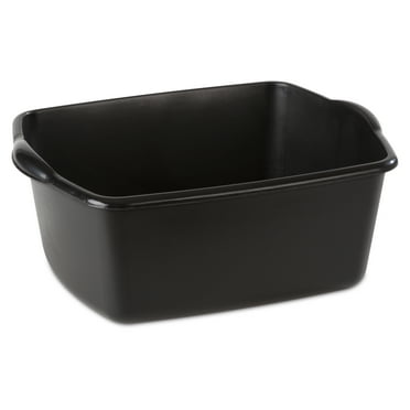 Sterilite 12 Qt. Plastic Dishpan for Dishwashing, Classic Red Sink ...