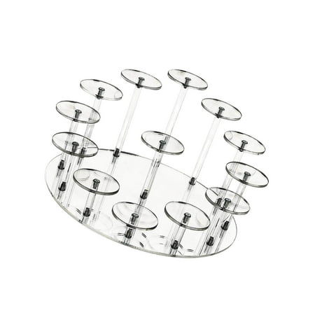 Round Acrylic Display Stand Tower Rings Organizer Holder for Stand ...