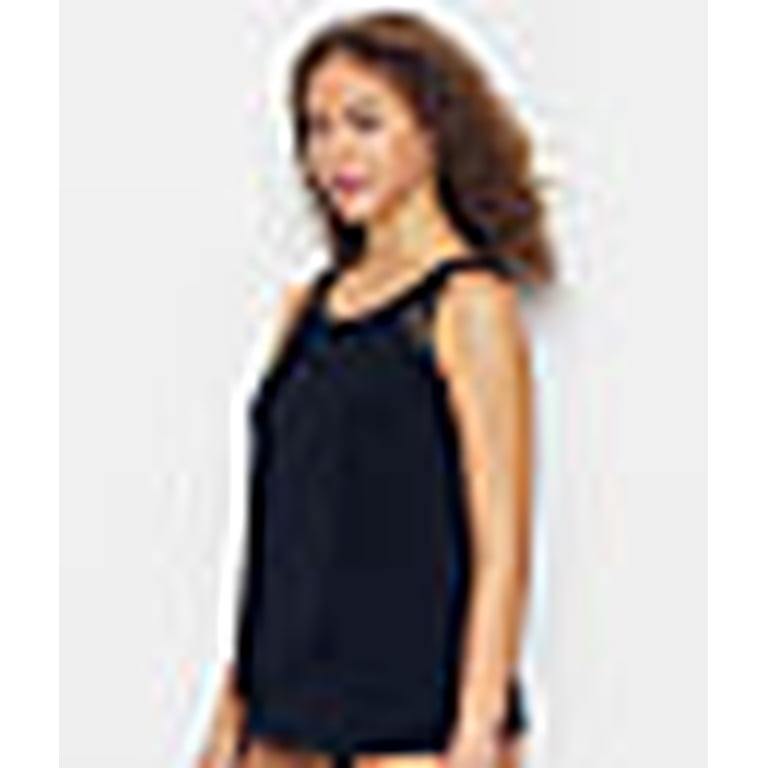 High Neck Swim Top Miraclesuit Women's DD-Cup Illusionist Tankini Top ...
