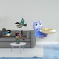 4 Pieces Bird Wall Hanging Cat Tray Bear Figurine Durable Wood Resin ...