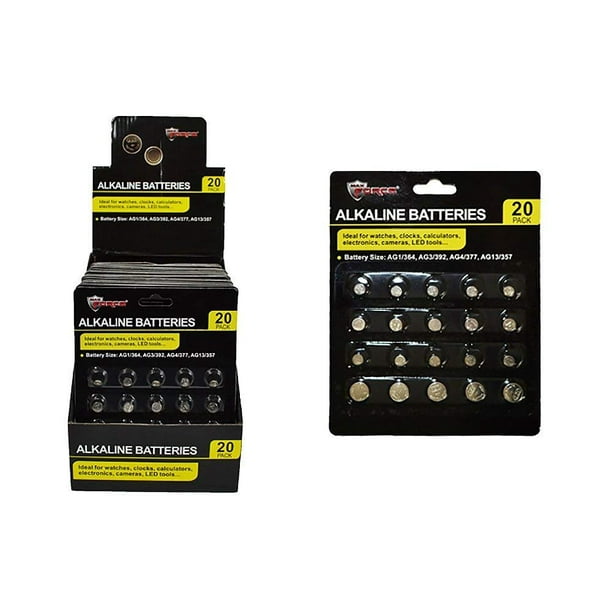 Diamond Visions Max Force 2220641 20 Piece Alkaline Battery Card ...