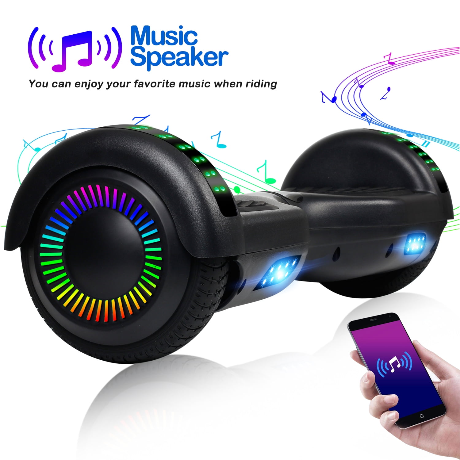 CBD Bluetooth Hoverboard for kids and Adults, Two-Wheel Self Balancing ...