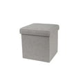 Mainstays Collapsible Storage Ottoman, Gray - Walmart.com