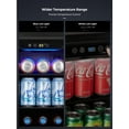 FOHERE 126 Can Beverage Refrigerator Cooler, 3.2 Cu.ft Mini Fridge ...