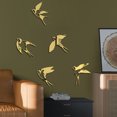 Acrylic Mirrour Wall Sticker Removable Bird Wall Decal Home Bathroom ...