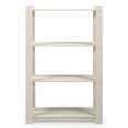 4 Shelf Slatted Storage Unit White | Furniture Dash - Walmart.com