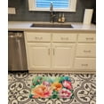Indiana Peonies in Watercolor Memory Foam Kitchen Mat - Walmart.com