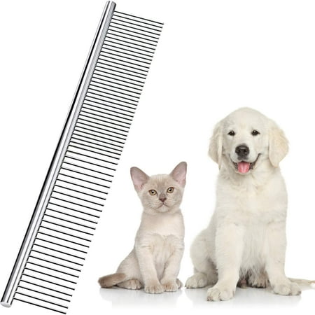 Stainless Steel Dog Comb Pet Grooming Combs Professional Cats and Dogs ...