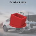 RIONIMA 2Pcs Car Seat Belt Buckle Holder,Silicone Vehicle Rear&Front ...