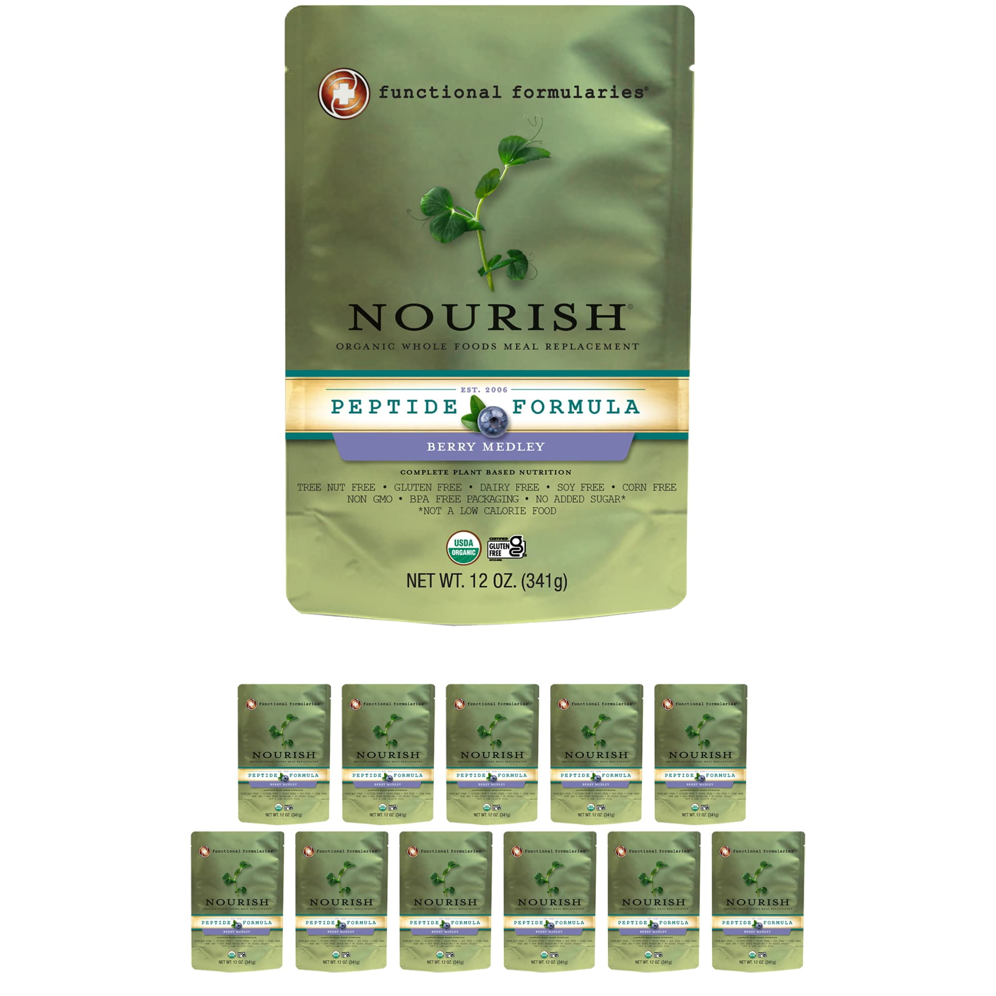 Functional Formularies Nourish Berry Medley Peptide Formula, Organic ...
