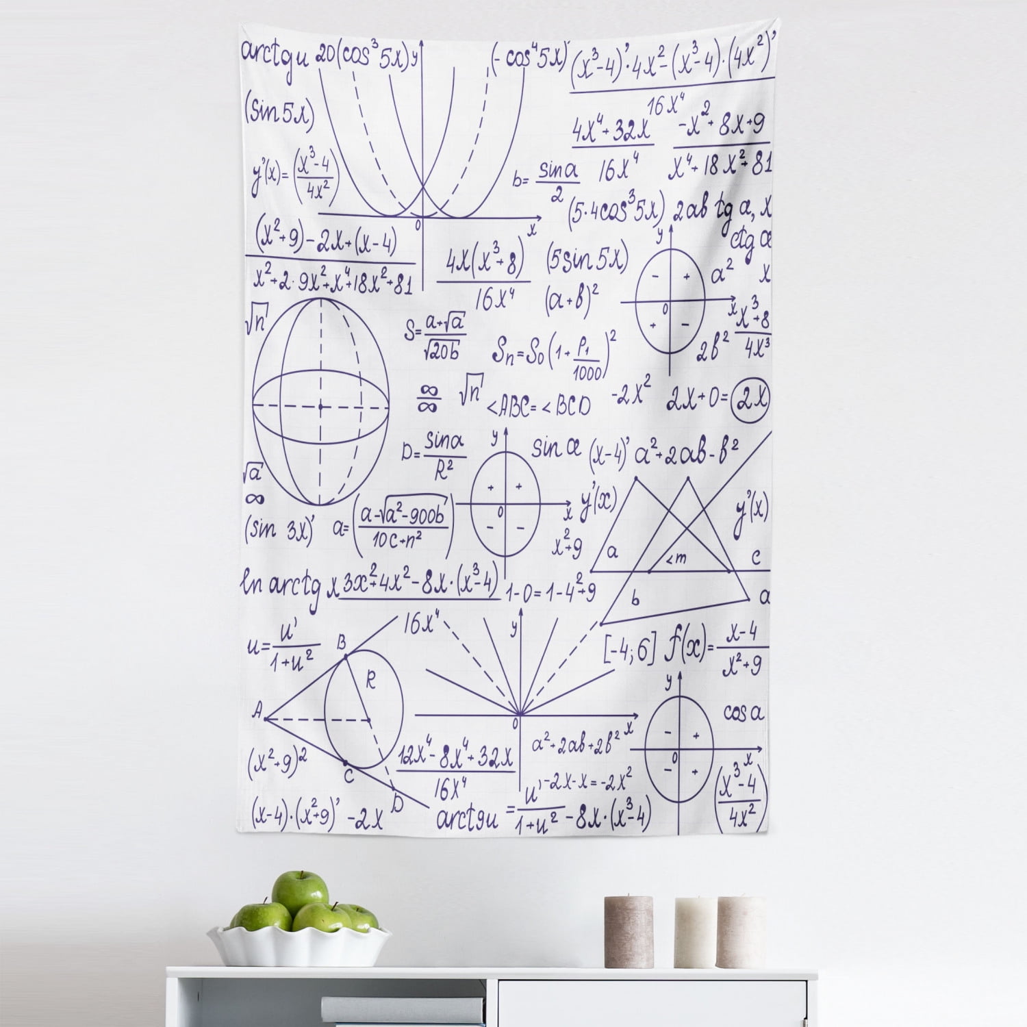 Modern Tapestry, Genius Smart Student Math Geometry Science Numbers ...