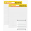 Post-it® Large Self-Stick Flip Chart Paper, Super Sticky Easel 2-Pads ...