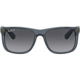 Ray-Ban Justin Square Sunglasses for Men, Grey Gradient Polarized ...