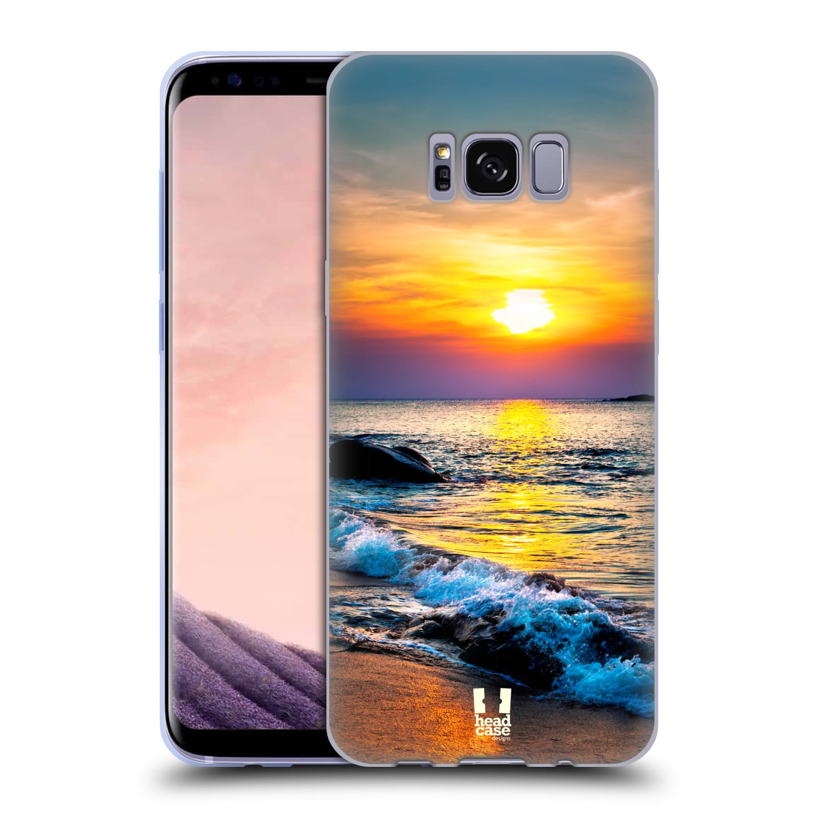 Head Case Designs Beautiful Beaches Colourful Sunset Over The Sea Soft ...