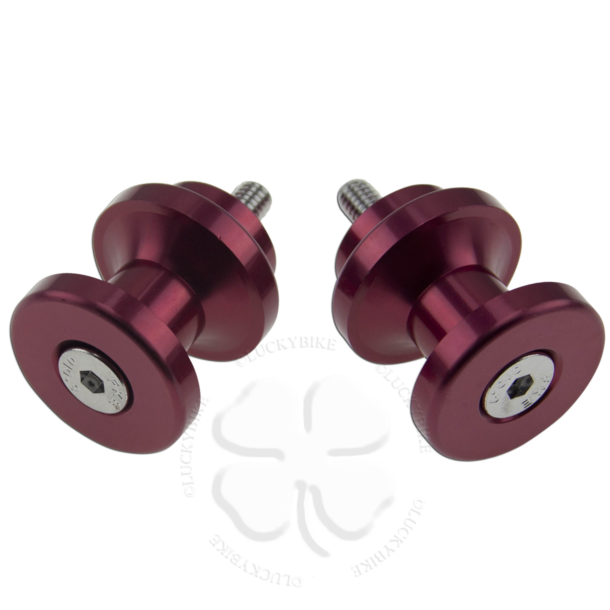 Red 6mm Swingarm Spools Sliders Yamaha Aprilia Triumph Buell R1 R6 ...