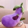 23cm Eggplant Plush Cute Eggplant Hugging Pillow Food Vegetable Shaped