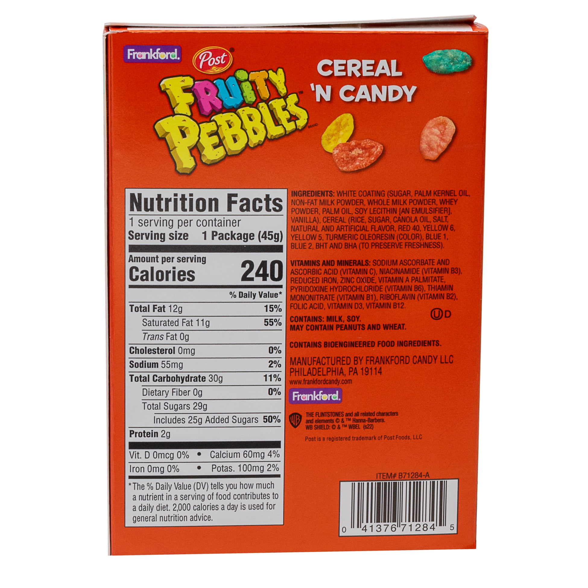 Fruity Pebbles Cereal Nutrition Facts