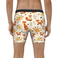 Easygdp Flower Fox Men's Boxer Briefs Men’s Underwear Boxer Briefs for ...