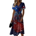 4Th of July Dresses, Casual 250Th Anniversary Dresses, Lounge Red White ...