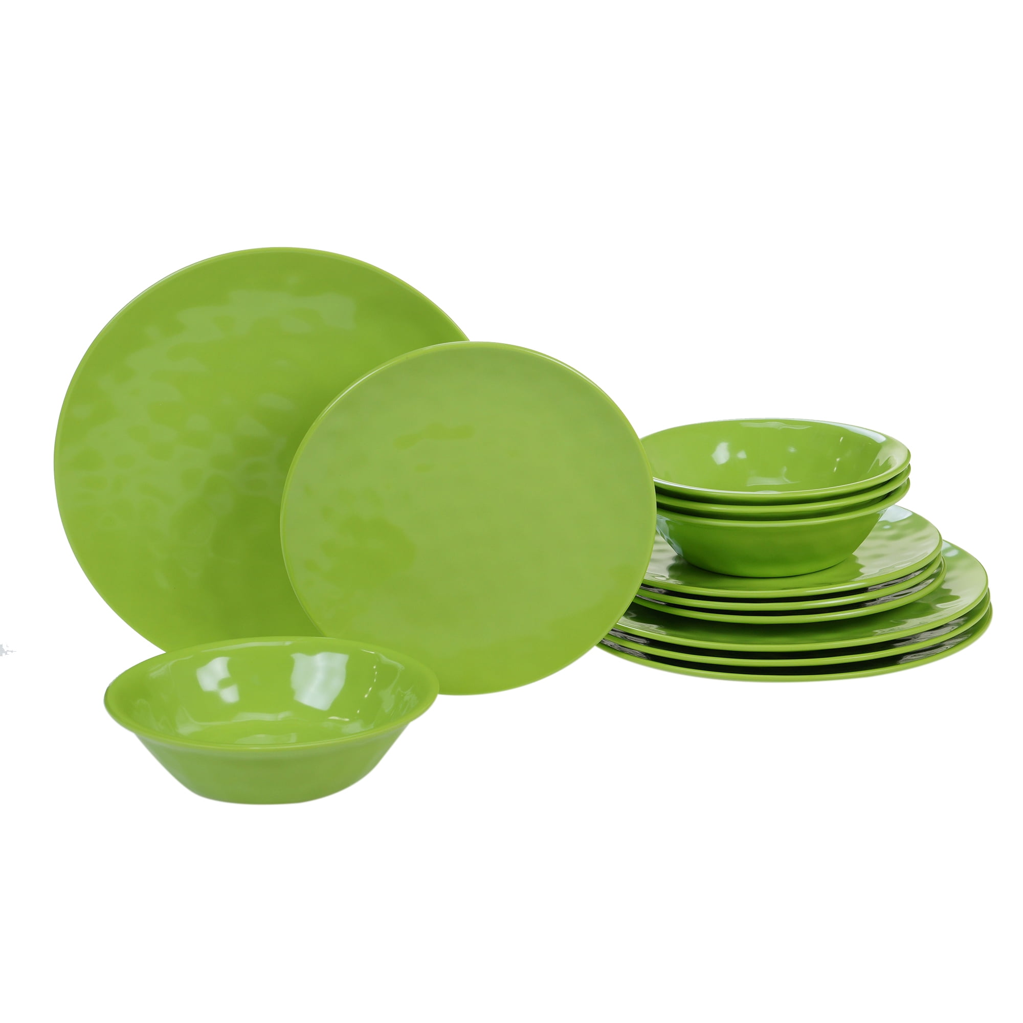 Green Melamine 12 pc Dinnerware Set - Walmart.com Green Melamine 12 pc Dinnerware Set - Walmart.com