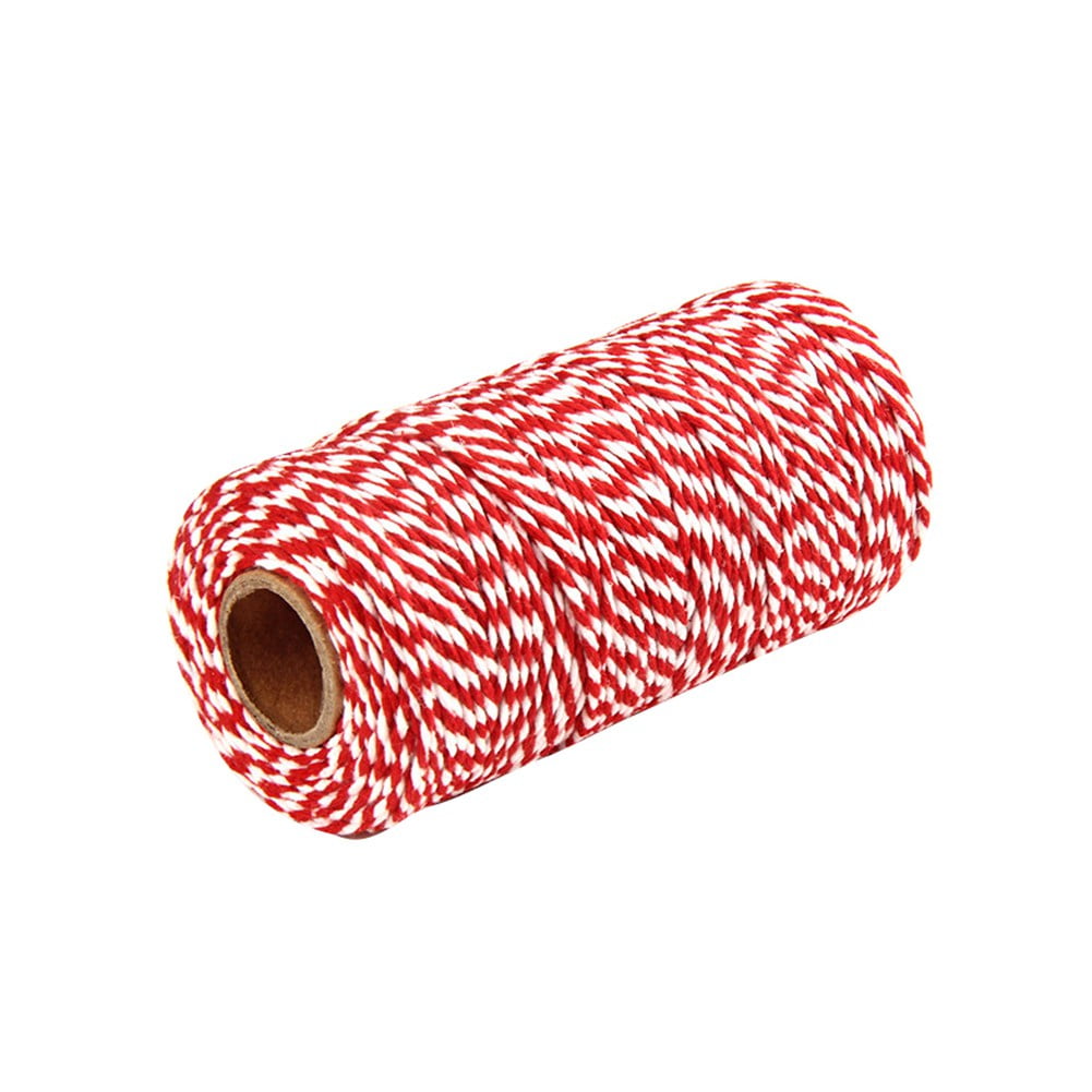 Bakers Twine Red and White, Cotton Twine Packing String for Gardening ...