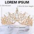 Chok Gold Baroque Crowns for Women Crowns and Tiaras Hair Accessories ...