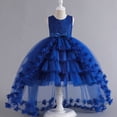 Tween Girls Casual Dresses Elegant Floral Detachable Train Pant Recital ...