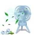 Btomtd Foldable Tripod Desk Fan with Quiet Cooling, 2 Speeds Adjustable ...
