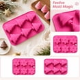 6-Cavity Christmas Tree and Snowflake Silicone Mold, Festive Mousse and ...