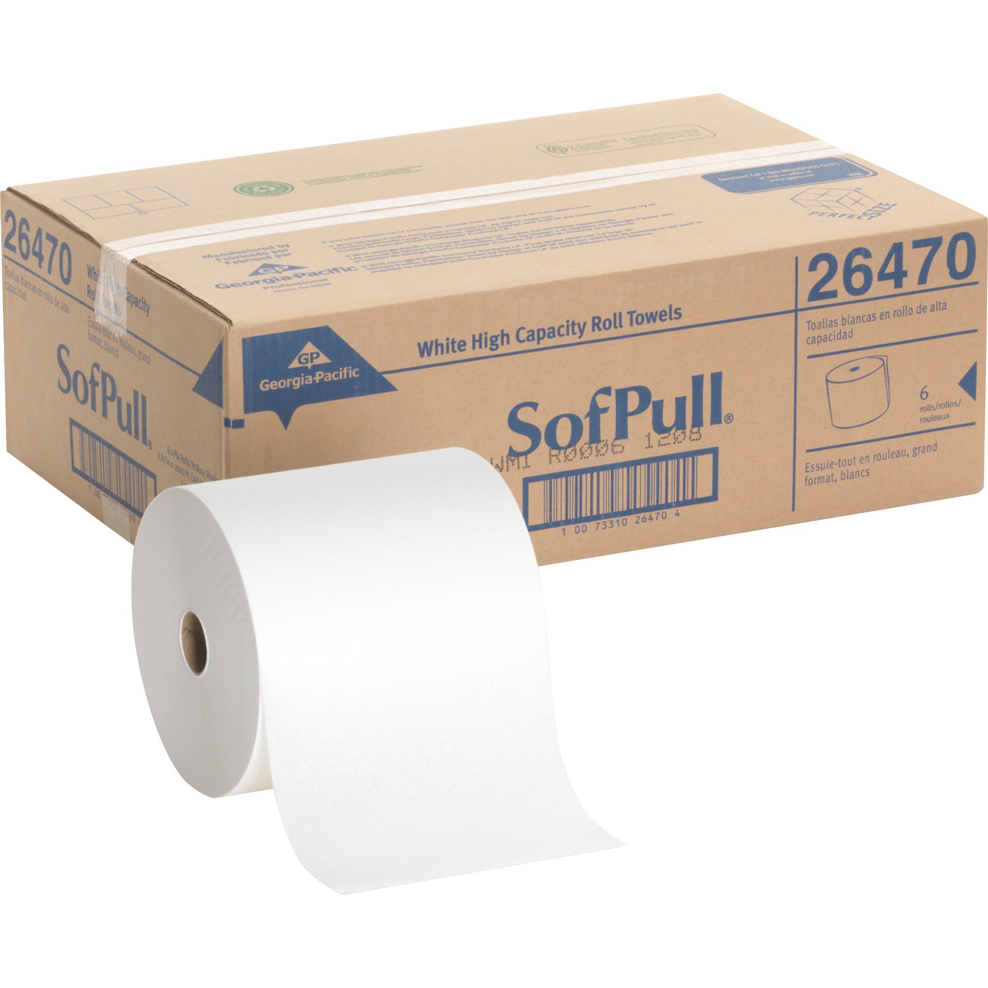 Sofpull GPC26470 Mechanical Recycled Paper Towel Rolls By GP Pro 6 Carton White Walmart sofpull-gpc26470-mechanical-recycled-paper-towel-rolls-by-gp-pro-6-carton-white-walmart