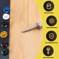 250pcs #10 x 1-1/2" Galvanized Hex Head Self-Drilling Metal Roofing ...