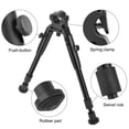 Round Head Tactical Bipod - Barrel-Mounted Clamp-On Foldable Hunting ...