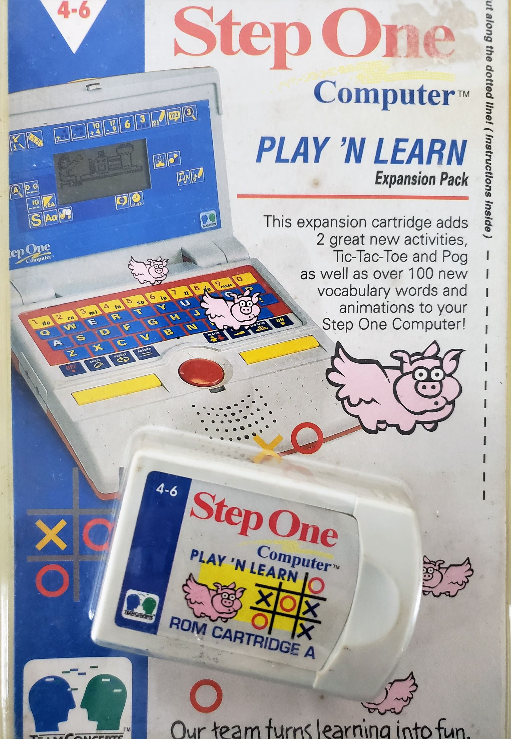 Vintage Step One Computer Team Concepts Play 'N Learn ROM Cartridge A ...