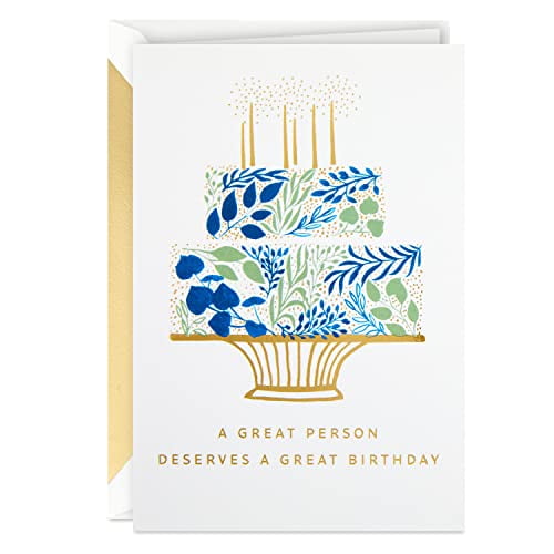 Hallmark Signature Birthday Card (Great Person) (5RZH1228) - Walmart.com