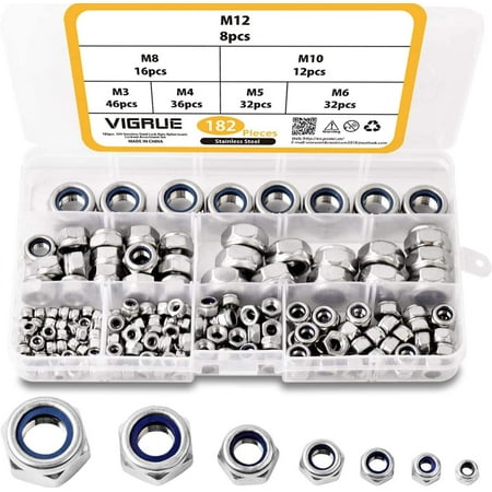 182 pcs. Threaded insert M3 M4 M5 M6 M8 M10 M12 press-in nut internal ...