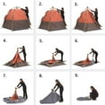 Toogh 4-Person Camping Tent, 60-Second Set Up, Weatherproof, Ventilated ...