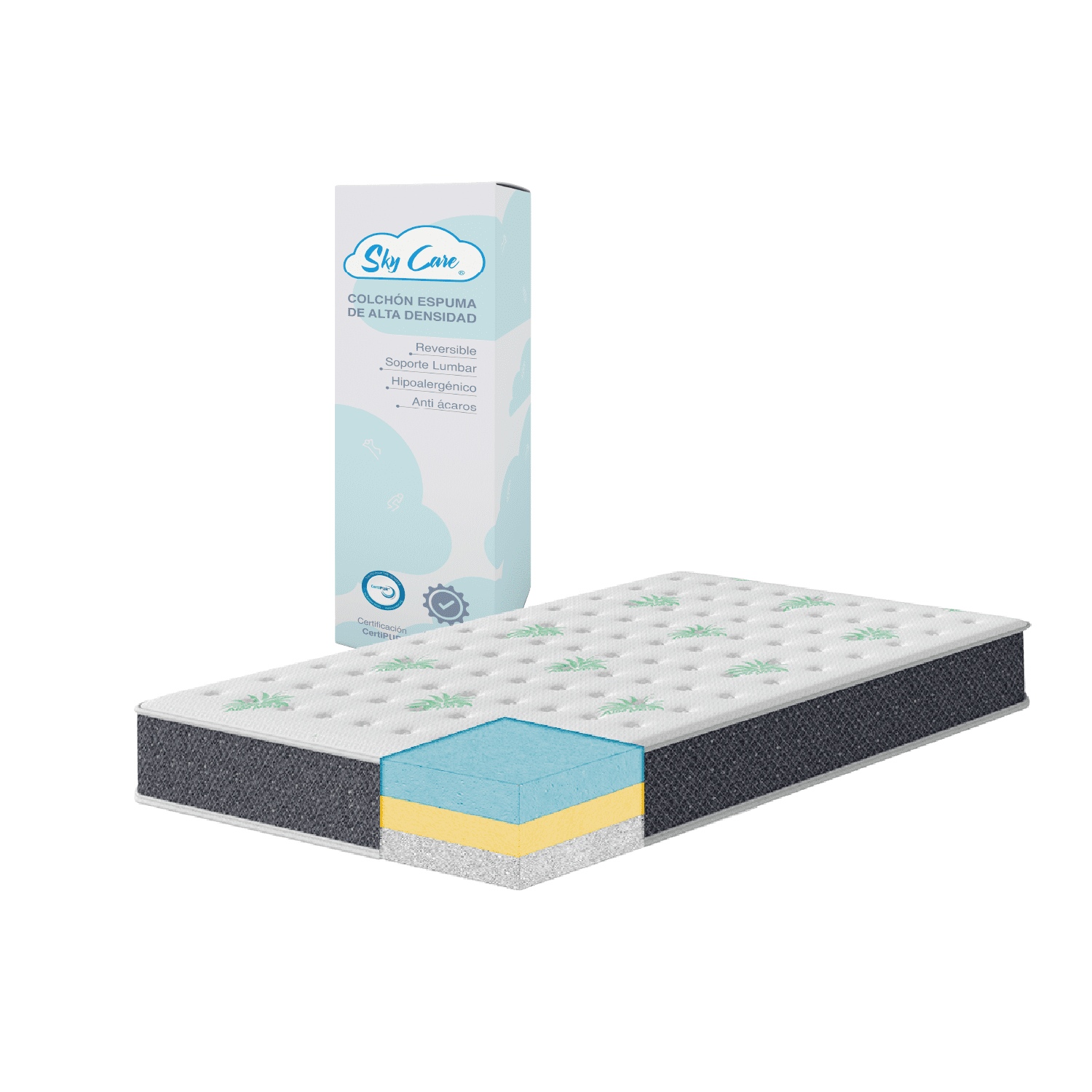 Colchón Individual Sky Care de alta Densidad 18 cm | Walmart en línea