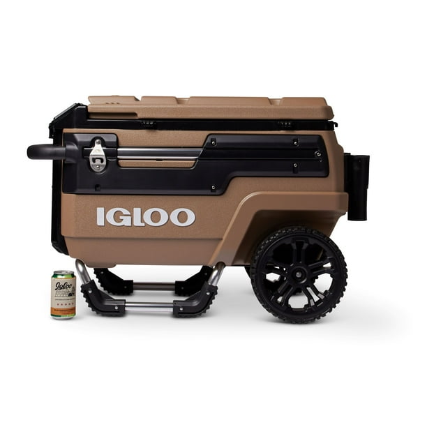 Igloo 70 qt. Trailmate Journey Cooler with Wheels - Brown - Walmart.com