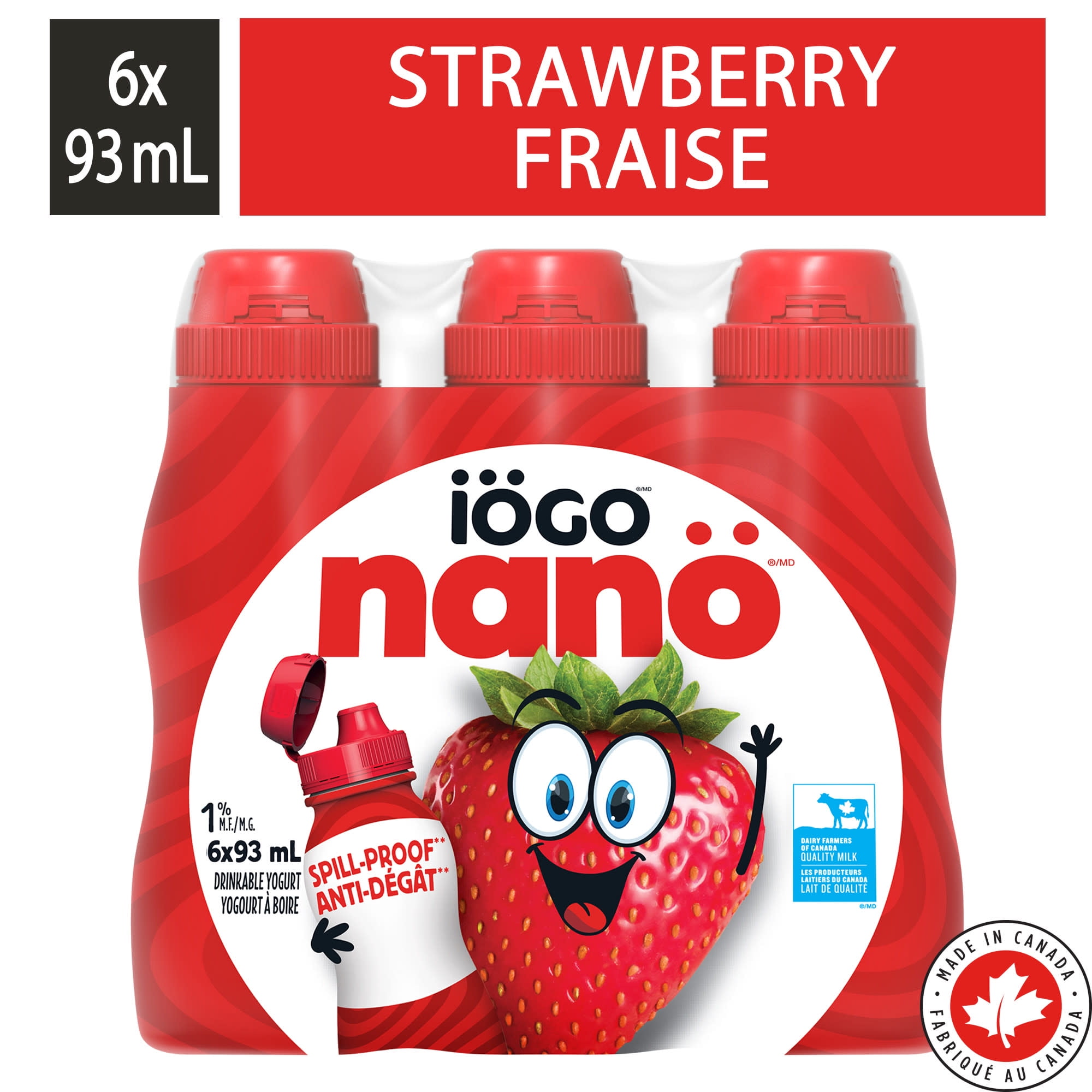 Click here for Iögo Nanö Drinkable Strawberry Yogurt 1  93ml prices